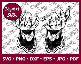 Demon Hands Svg - Etsy