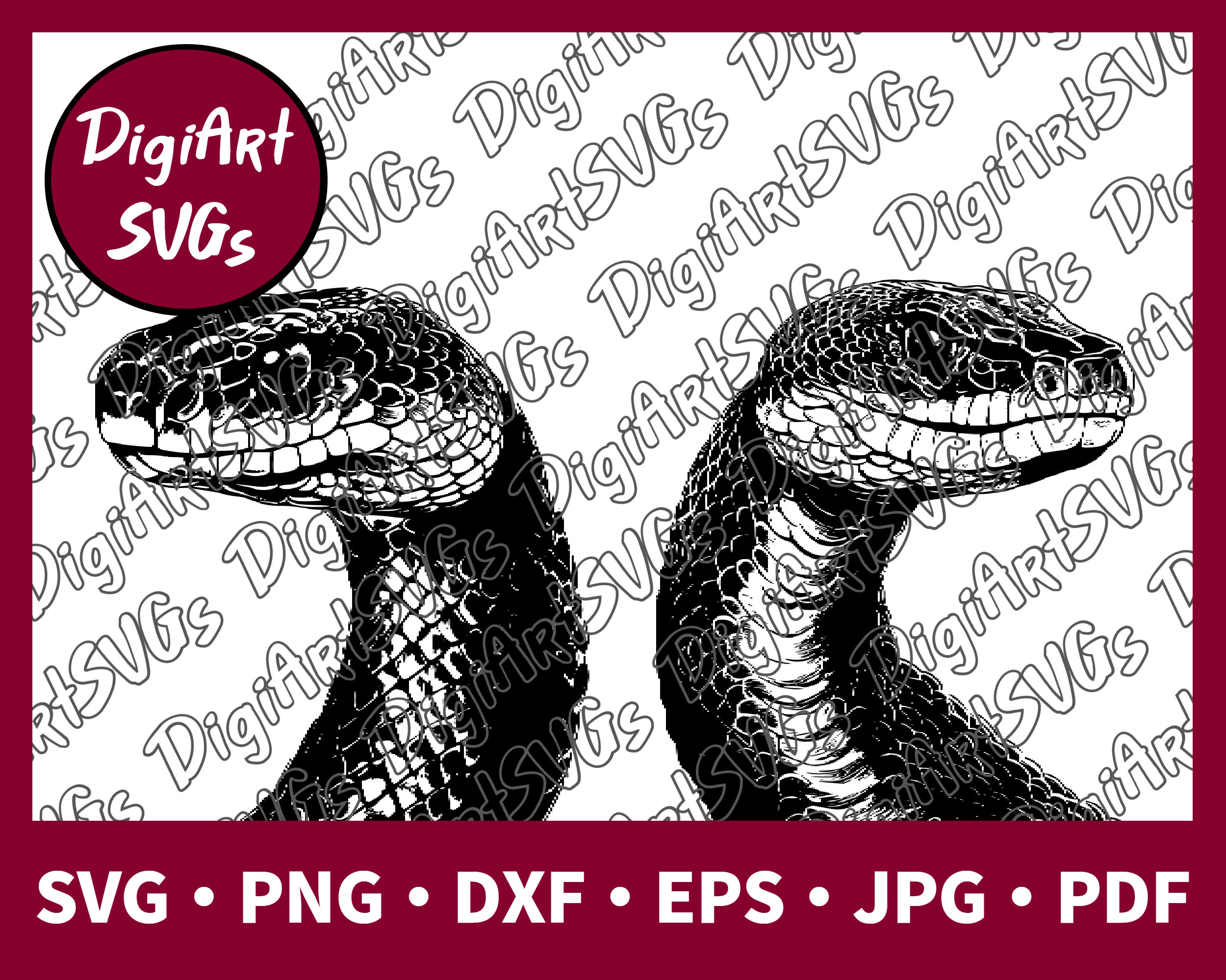 Snakes SVG, Reptile SVG File, Snake T-shirt Graphics, Cutting File ...