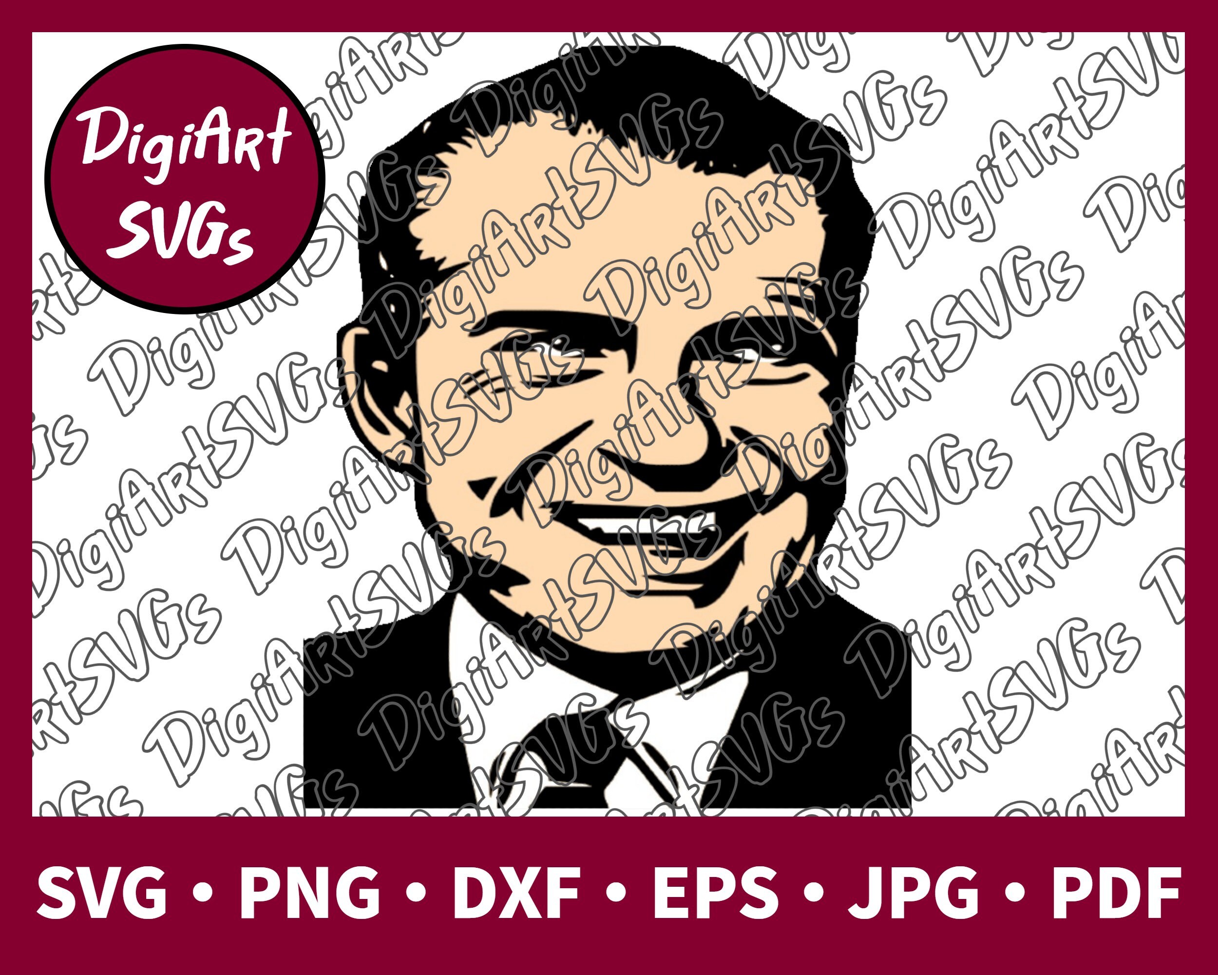 Richard Nixon Svg, Png, Pdf, Jpg, Eps, Dxf Digital File Download - Etsy