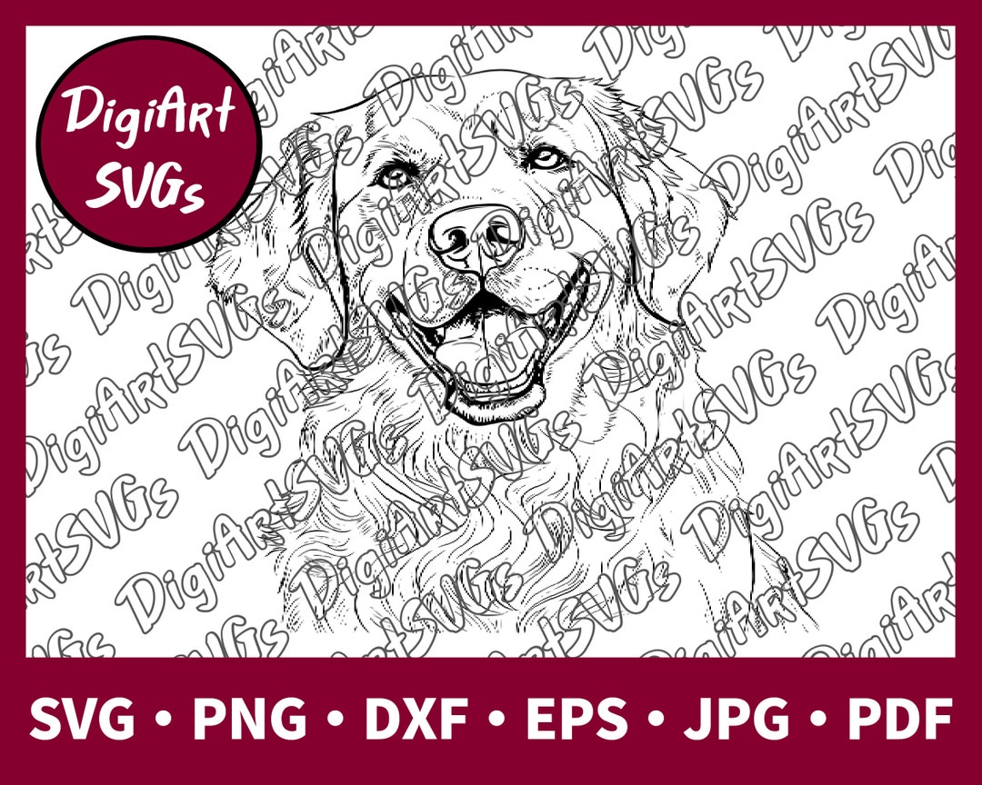 Golden Retriever SVG, Dog Lover SVG File, Retriever Shirt Graphics ...