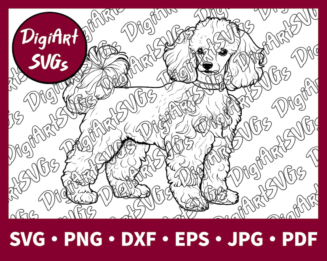 Poodle SVG File, Poodle T-shirt Graphics, Cutting File Printable ...