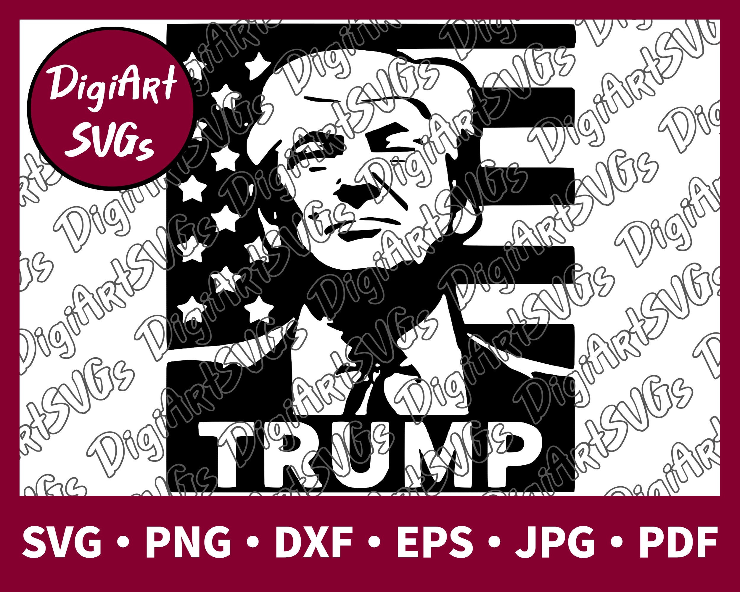 Donald Trump SVG, Trump Supporter SVG, Trump 45th President Shirt ...