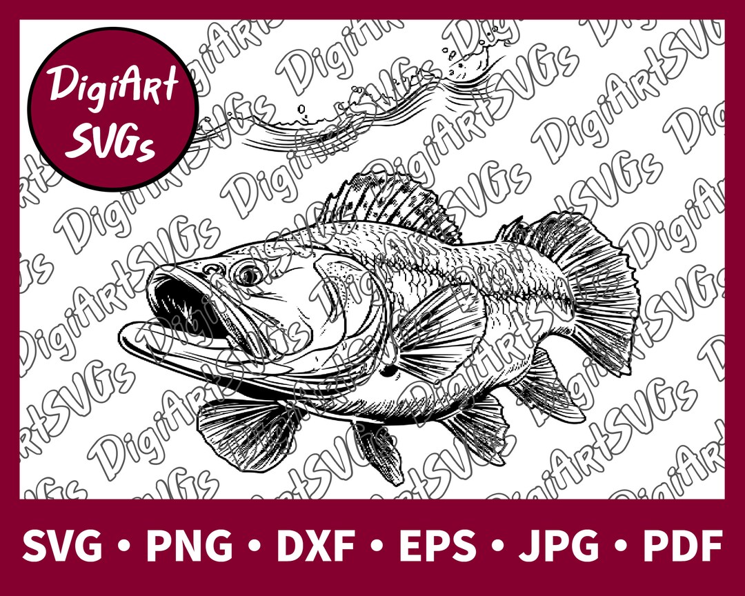 Walleye SVG, Fish SVG File, Walleye T-shirt Graphics, Cutting File ...
