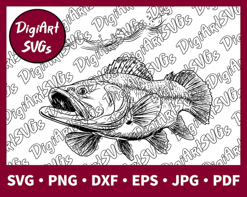 Walleye SVG, Fish SVG File, Walleye T-shirt Graphics, Cutting File ...