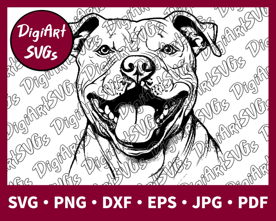 Pitbull SVG, Dog Lover SVG File, Pitbull Shirt Graphics, Cutting File ...