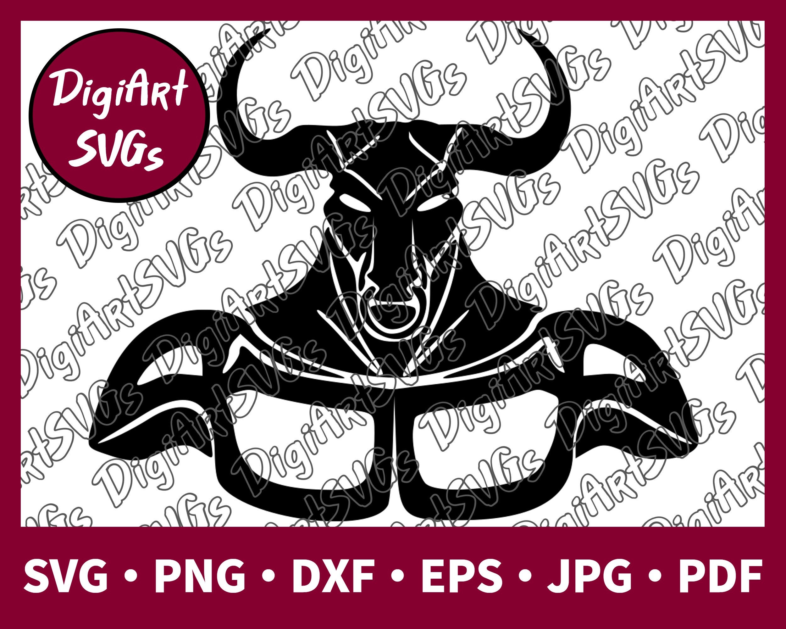 Bull SVG, Bull Horns SVG, Bull Shirt Graphics, Cutting File Printable ...