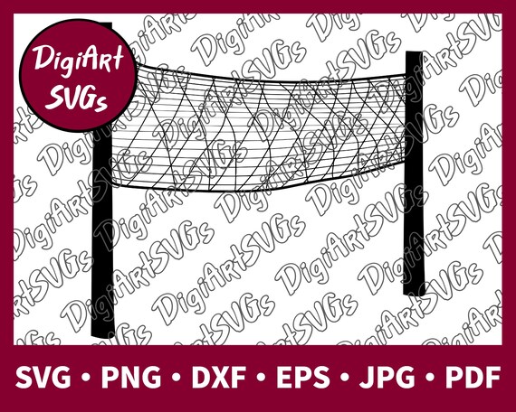 Printable Volleyball Net Volleyball Net Etsy