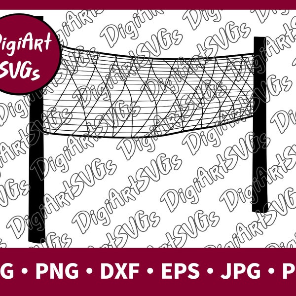 Volleyball Net Svg - Etsy