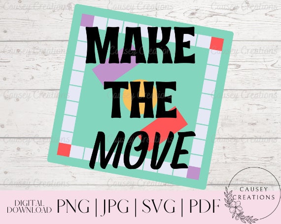 Make the Move Png Sublimation Board Game Twist Vacation Bible School ...