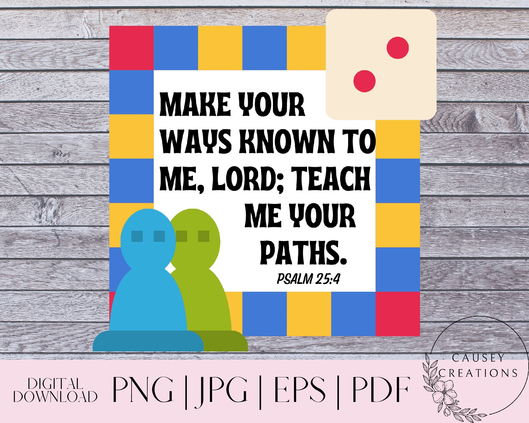 Make Your Ways Known Psalm 25 4 | Board Game Vacation Bible School 2023 ...