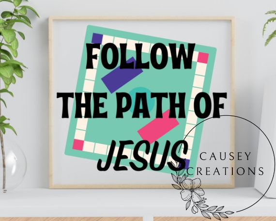 Follow the Path of Jesus Png Sublimation| Board Game Vacation Bible ...