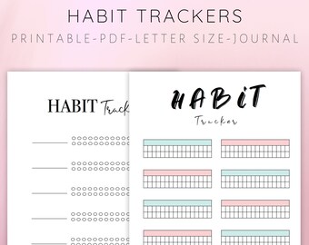 100 Day Habit Tracker Checkbox Printable - Etsy