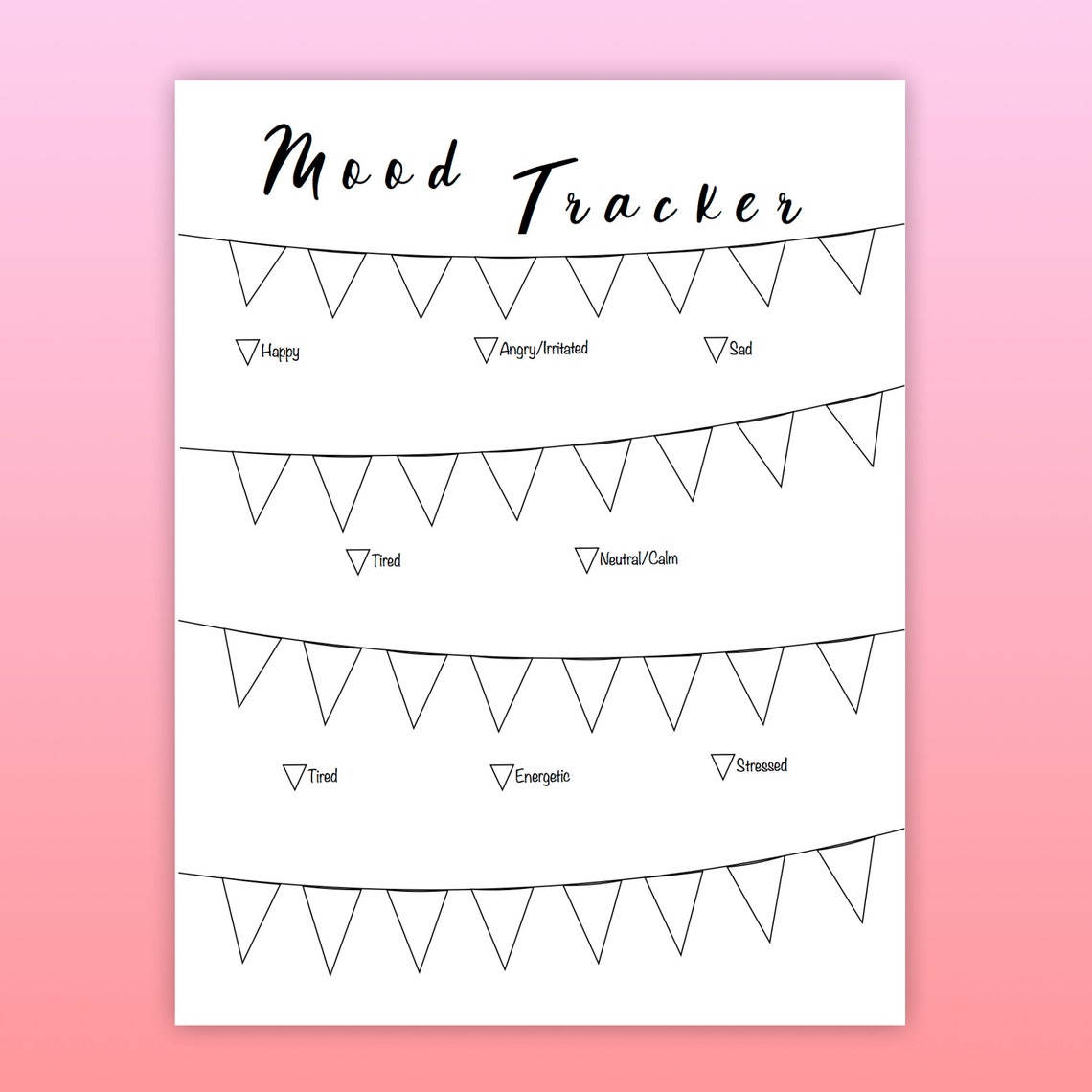 Habit Tracker Printables Bundle-mood Tracker - Etsy