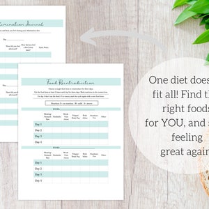 Food Elimination Diet/journal Printables Food Journal - Etsy
