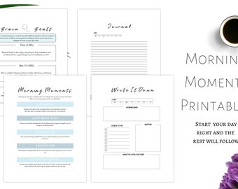 Meditation Journal Printables Mindful Journal Printables - Etsy
