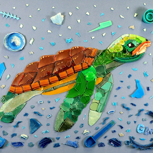 Marine Debris Art - Etsy