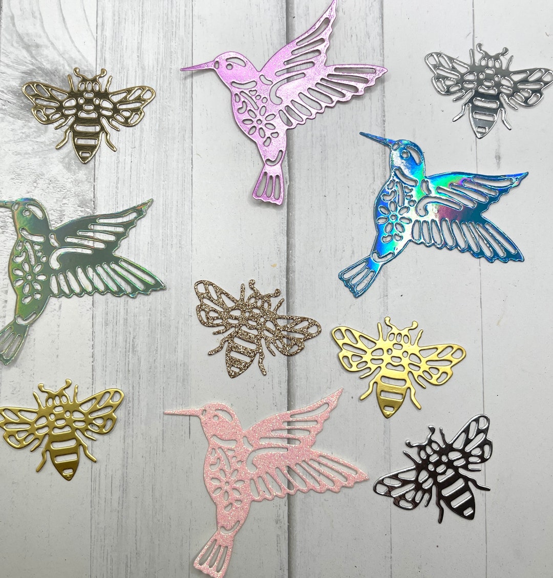 Die Cuts Bees Hummingbird Assortment 12 Pieces Foil Specialty Basic ...