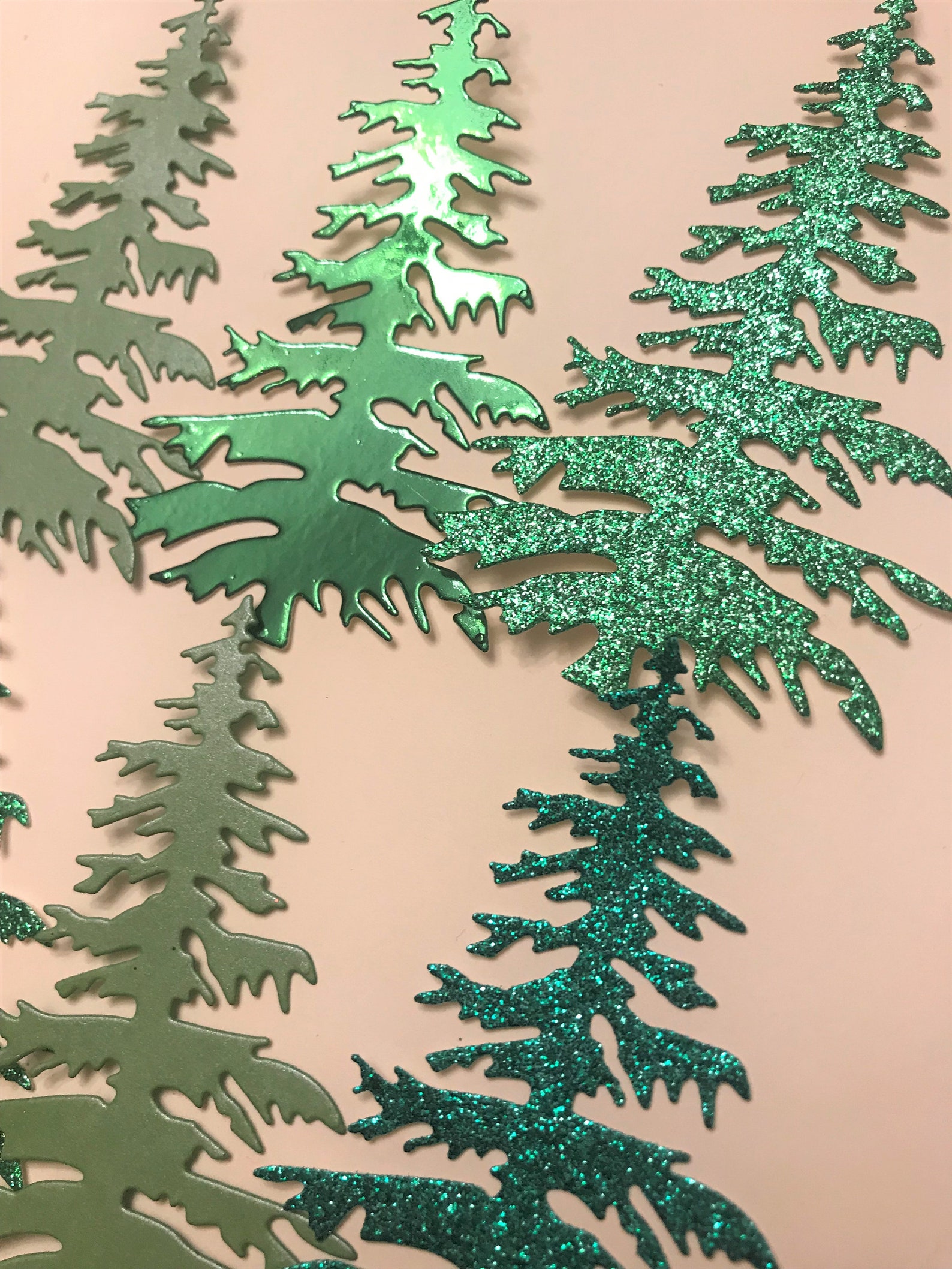Die Cuts Christmas Trees Pine Trees 12 Pieces you Choose - Etsy