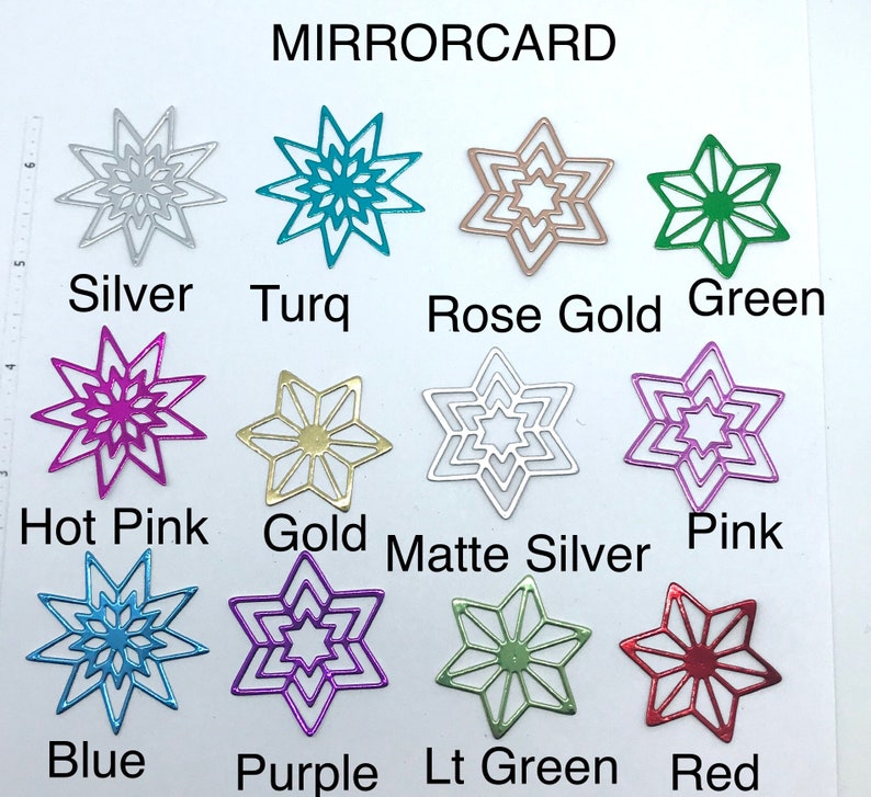 Die Cuts WITH SYMPATHY Sentiment - 15 Pieces - Foil Mirror Glitter ...