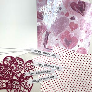 DIY Valentines Day Card Kit 4 Cards Make Your Own Holiday Greeting ...