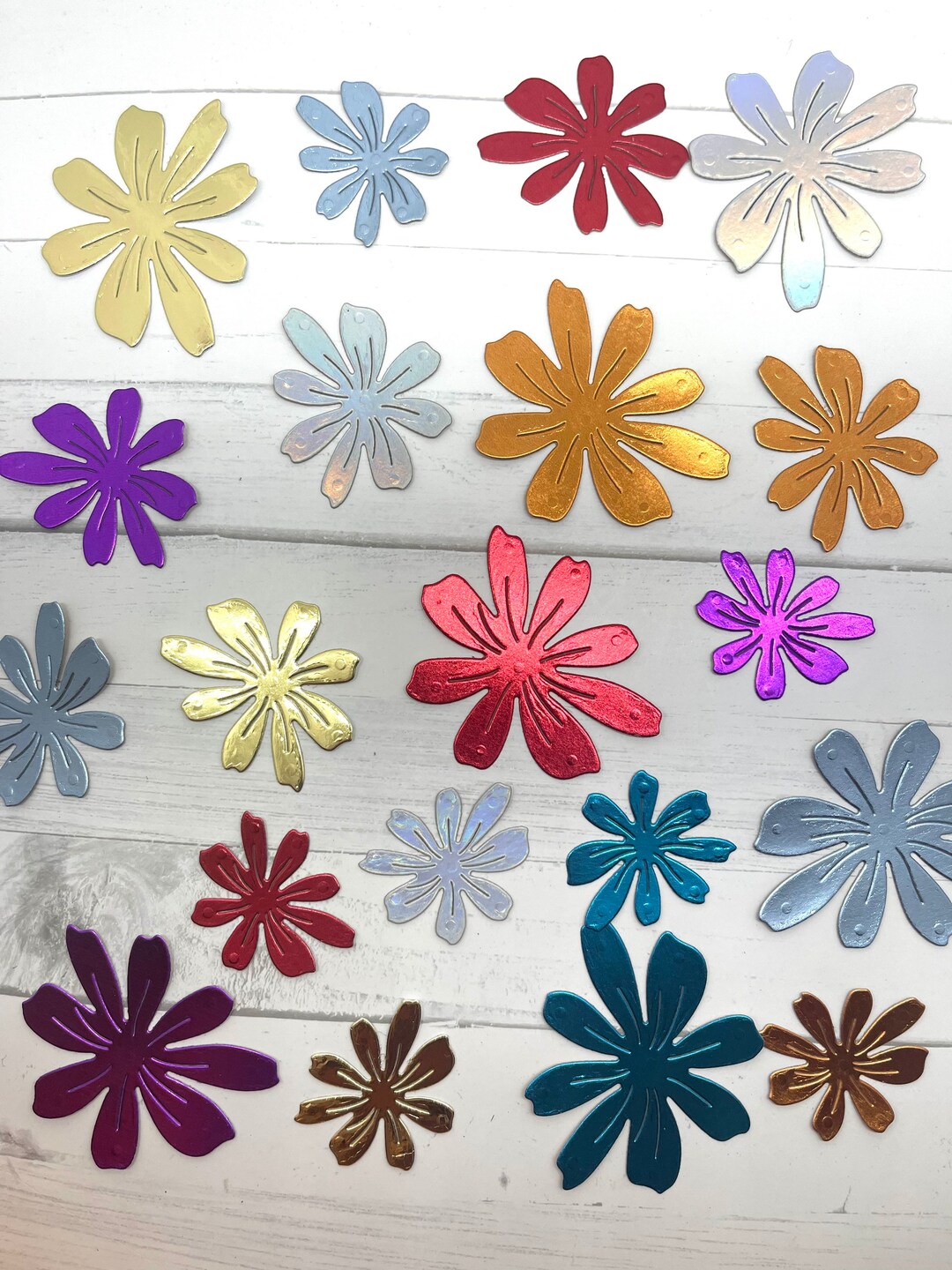 Die Cuts Artsy Daisy Flower 18 Pieces Mirror Basic Cardstock Daisy ...