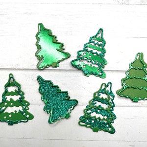 Die Cuts Christmas Layering Pine Trees 15 Pieces Cardstock Pine Tree ...