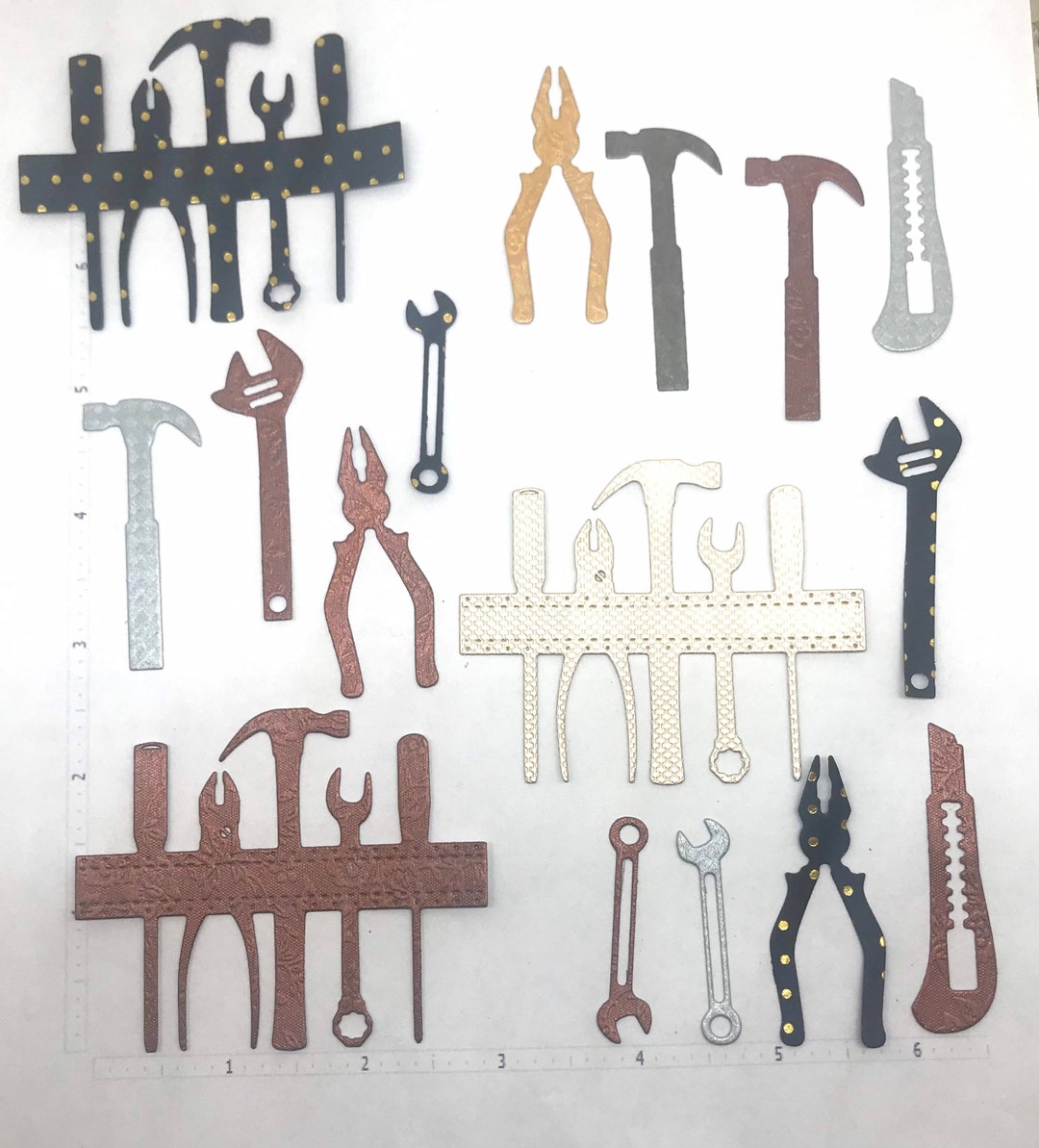 Die Cuts Tools Father's Day 18 Pieces Foil Mirror Glitter Basic ...