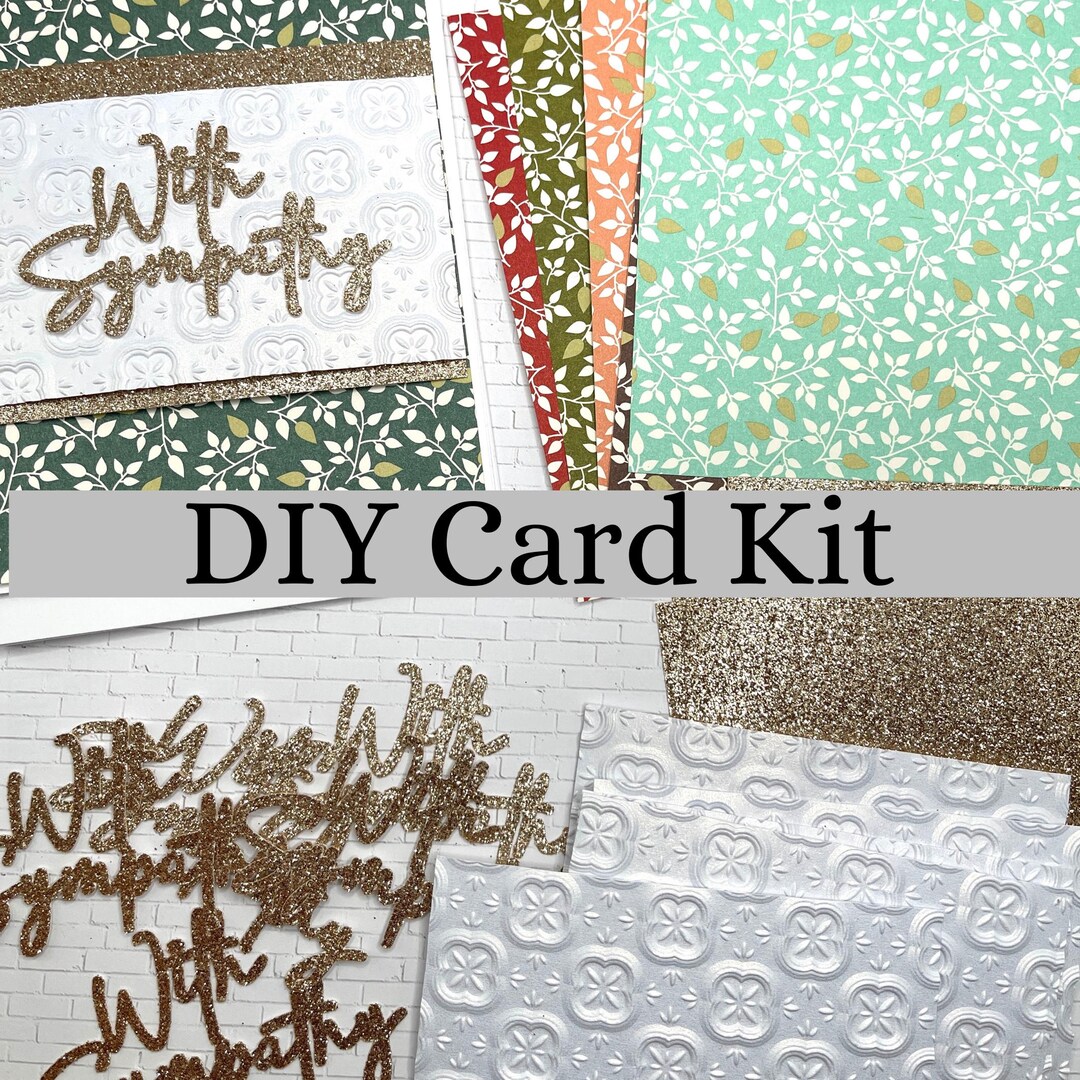 DIY Sympathy Card Kit 6 Cards Make Your Own Greeting Cards With ...