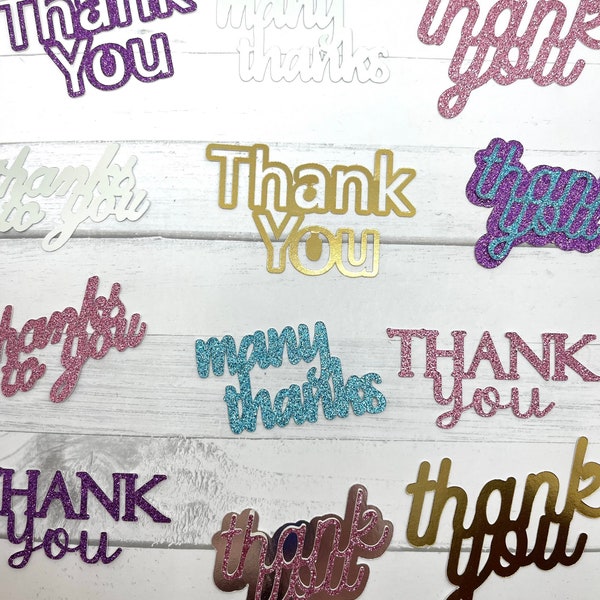Thank You Die Cut - Etsy