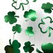 Die Cuts Shamrock Leaf -24 Pieces - Foil Glitter Shimmer Cardstock ...
