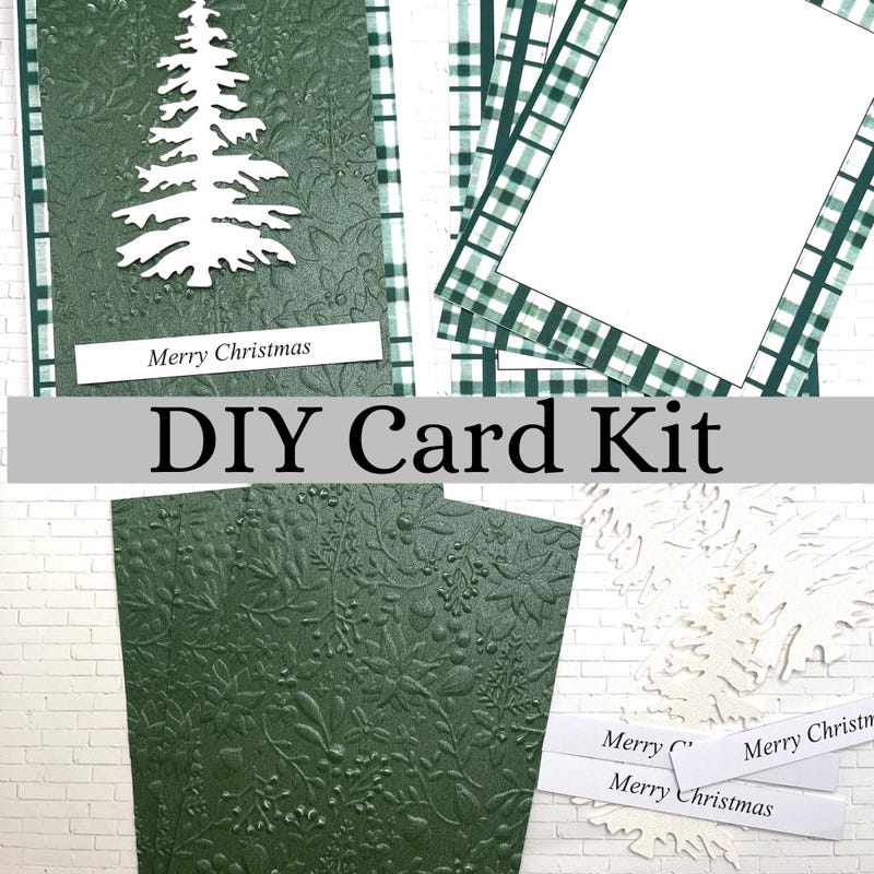 Christmas Card Making Kit - Etsy