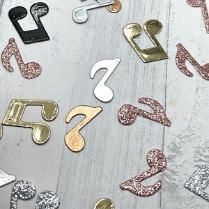 Die Cuts Tiny Music Notes - 60 Pieces - Mirror Glitter Cardstock ...