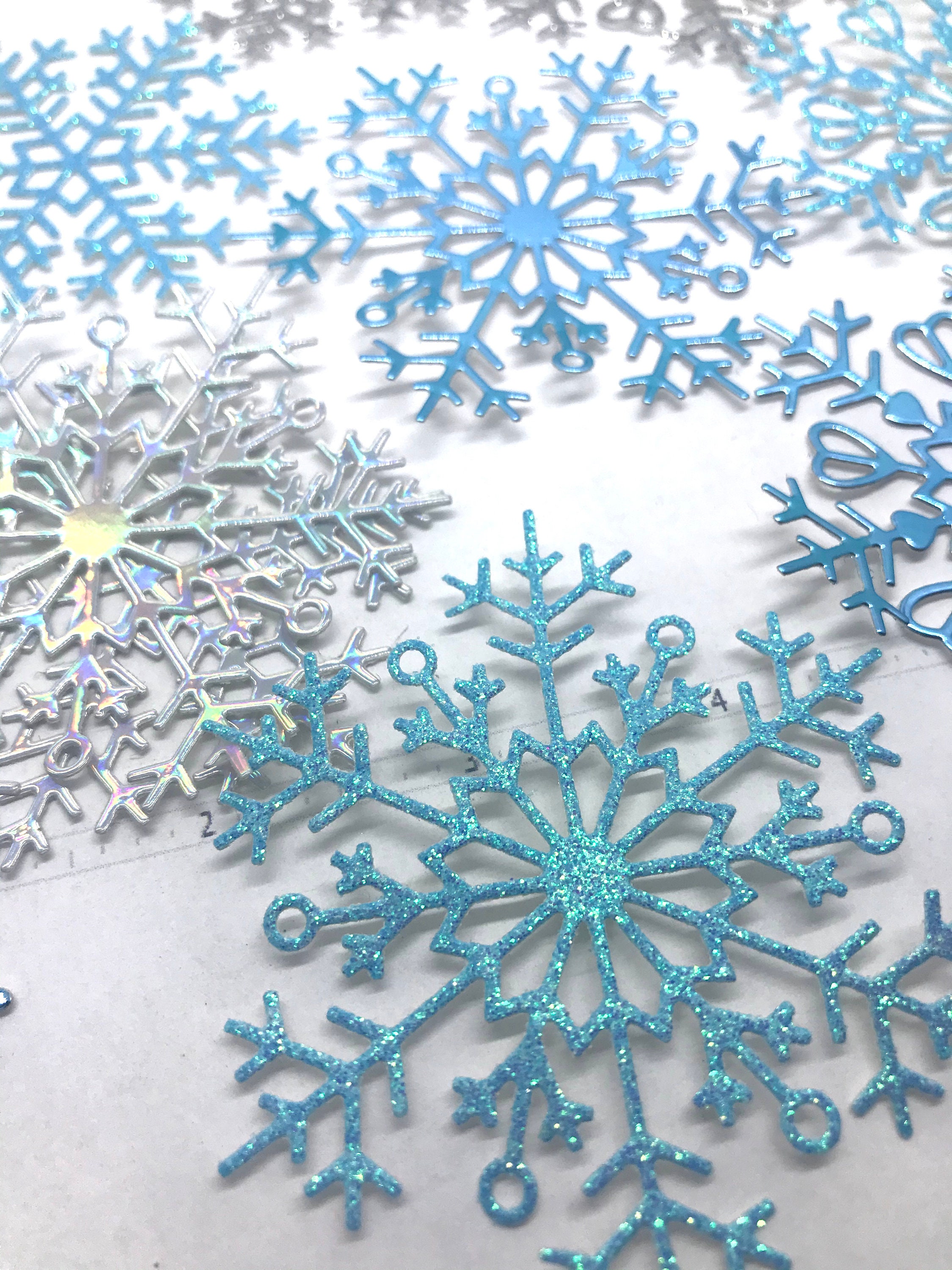 Die Cuts Snowflakes Winter Large 8 Pieces you Choose Color | Etsy