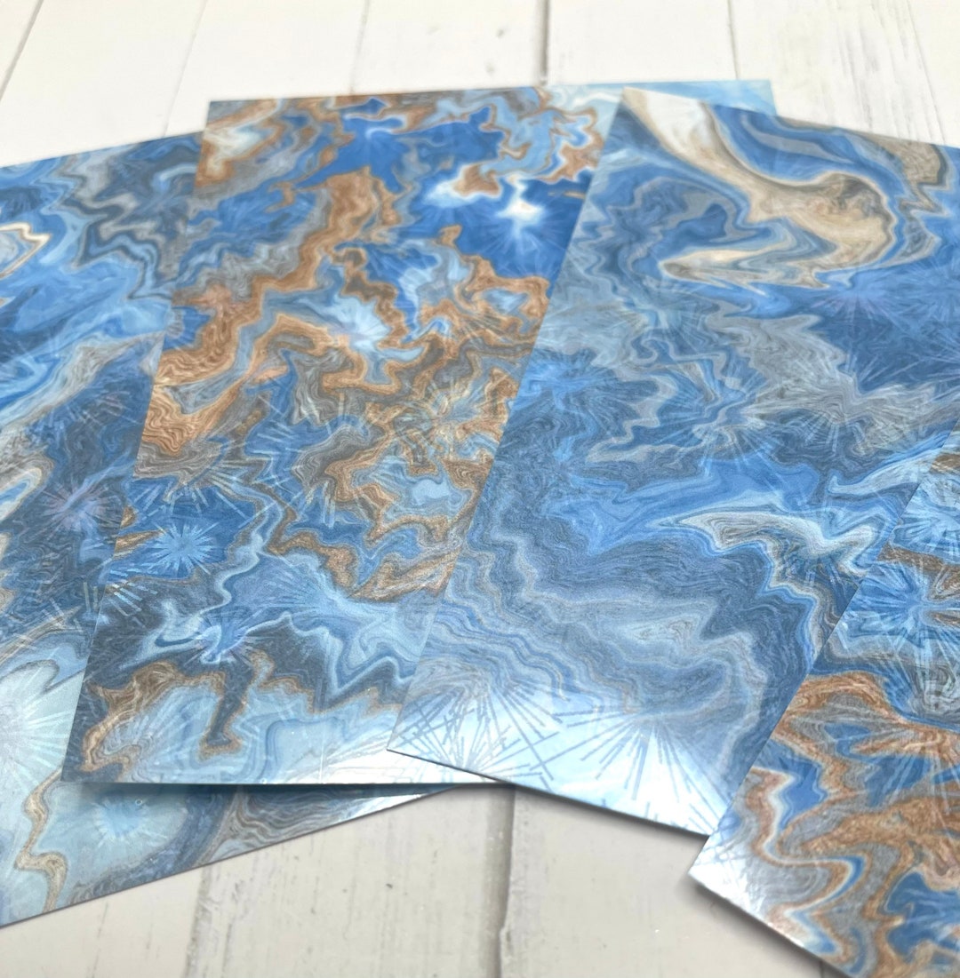 Holographic Marbled Art Background Sheets 4 Pieces Cardstock 4x5.25 ...