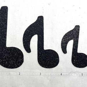 Die Cuts Music Notes 24 Pieces Mirror Glitter Cardstock Musical Die ...
