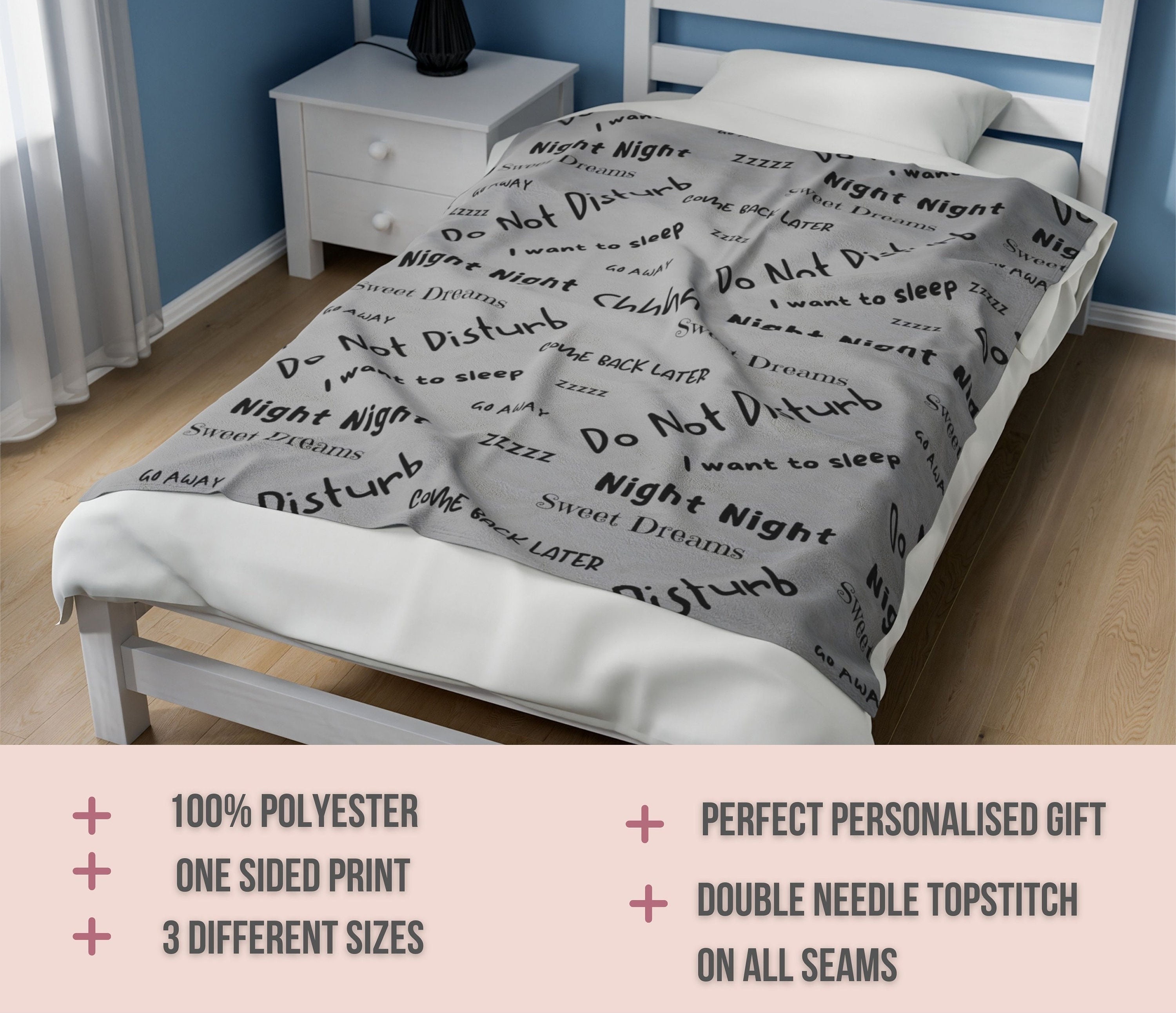 Funny Sayings Blankets and Throws: the Perfect Do Not Disturb Blanket ...