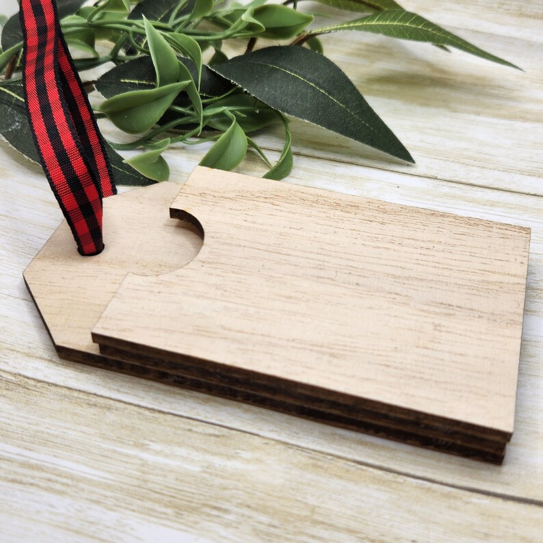 Wooden Gift Card Holder and Money Ornament Gift Tags Personalized Wood ...
