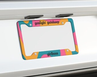 Aesthetic License Plate Frame - Etsy