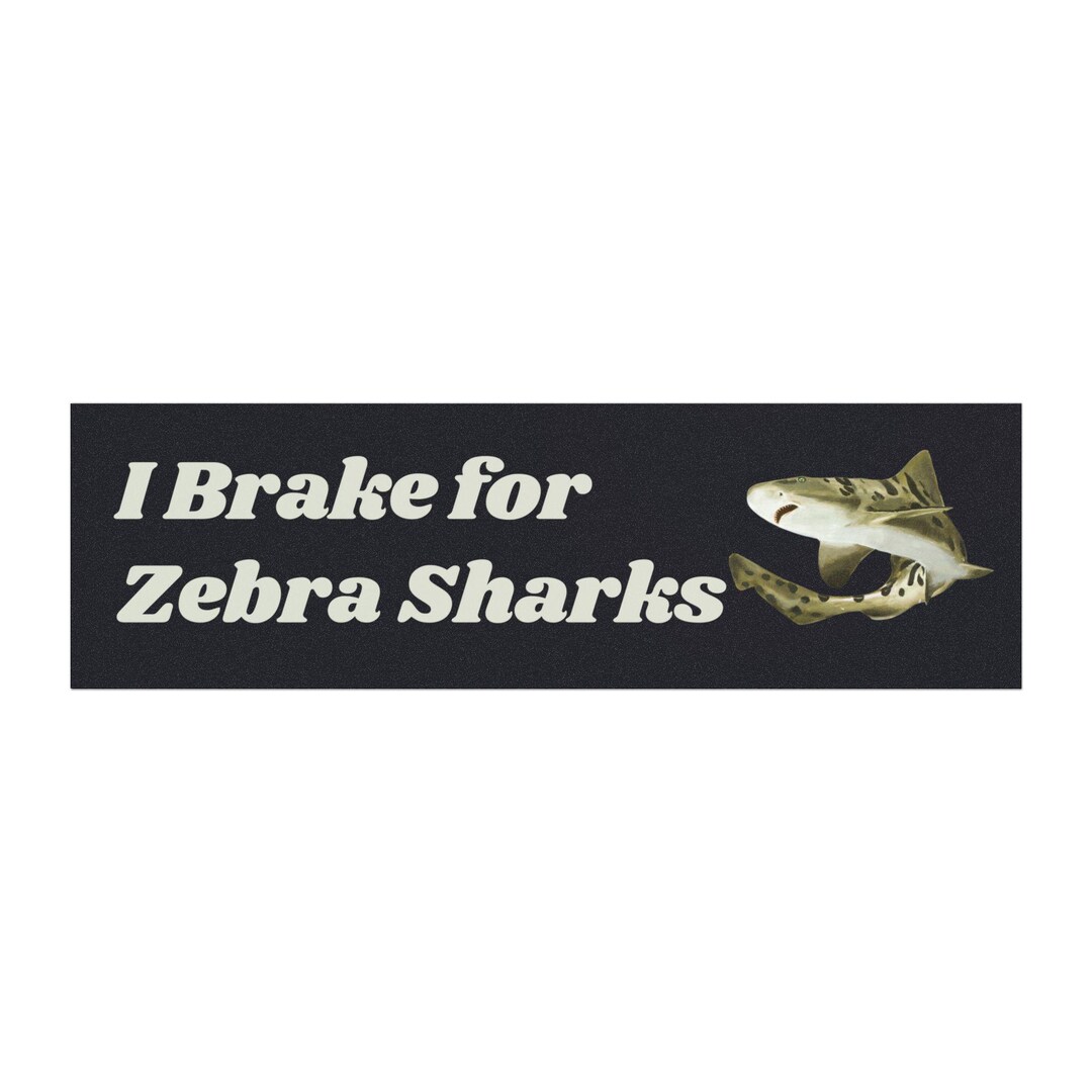 Zebra Shark Feral Bog Witch Car Magnet - Cursed Car Magnet, Funny Car ...