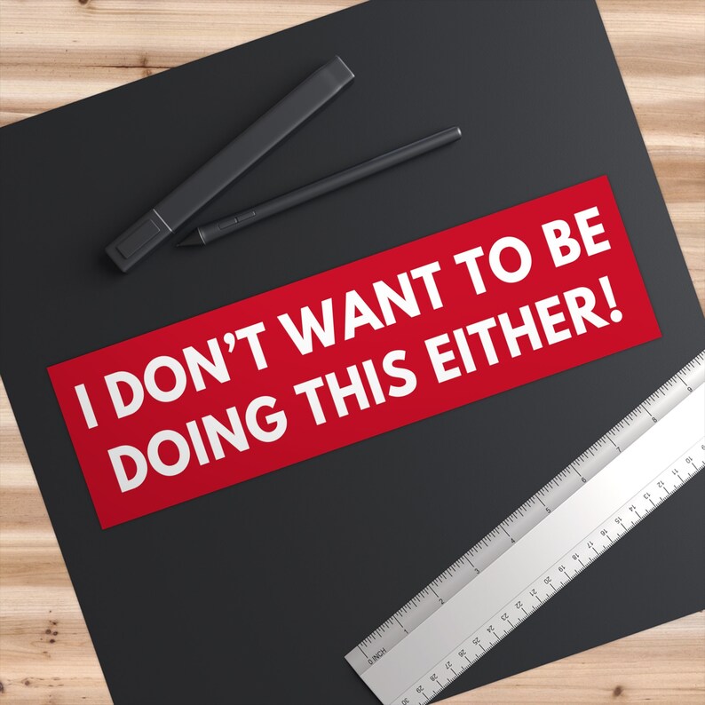 Funny Bumper Sticker, Cursed Meme, Vinyl Car Decal - Etsy