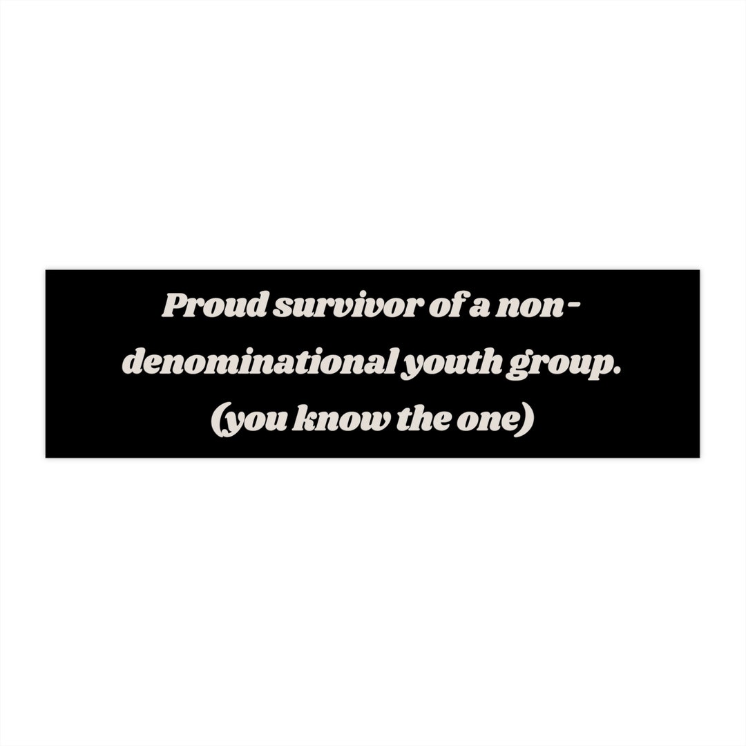 Youth Group Bumper Sticker Funny, Cute Car Sticker Decals, Cursed ...