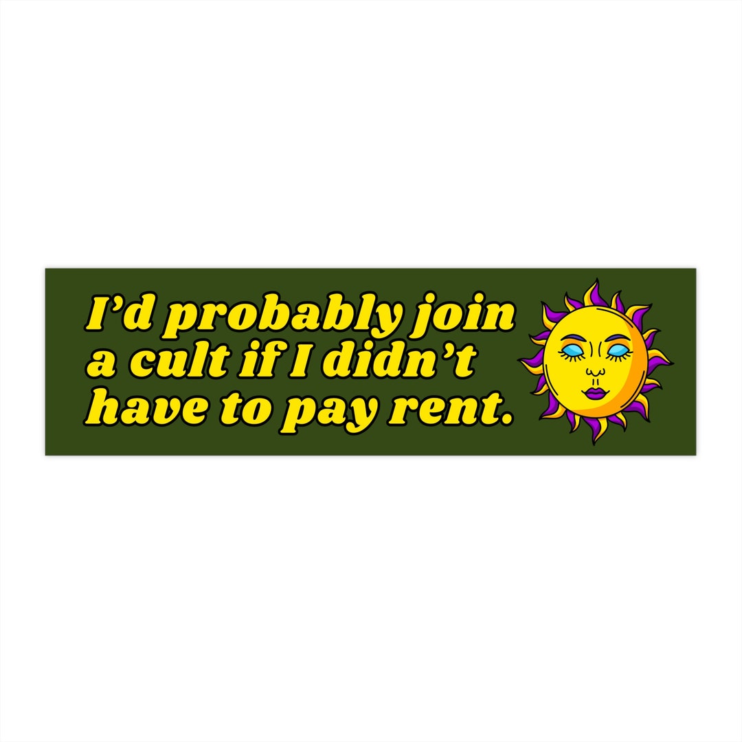 Join a Cult Bumper Sticker Funny, Weird Bumper Stickers for Car, Occult ...