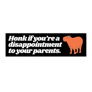 Disappointment Bumper Sticker, Unhinged Bumper Stickers for Car, Funny ...