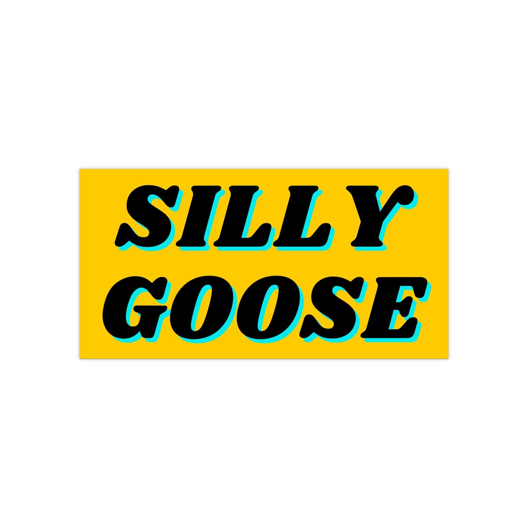 Silly Goose Bumper Sticker Gen Z Funny Bumper Stickers for - Etsy
