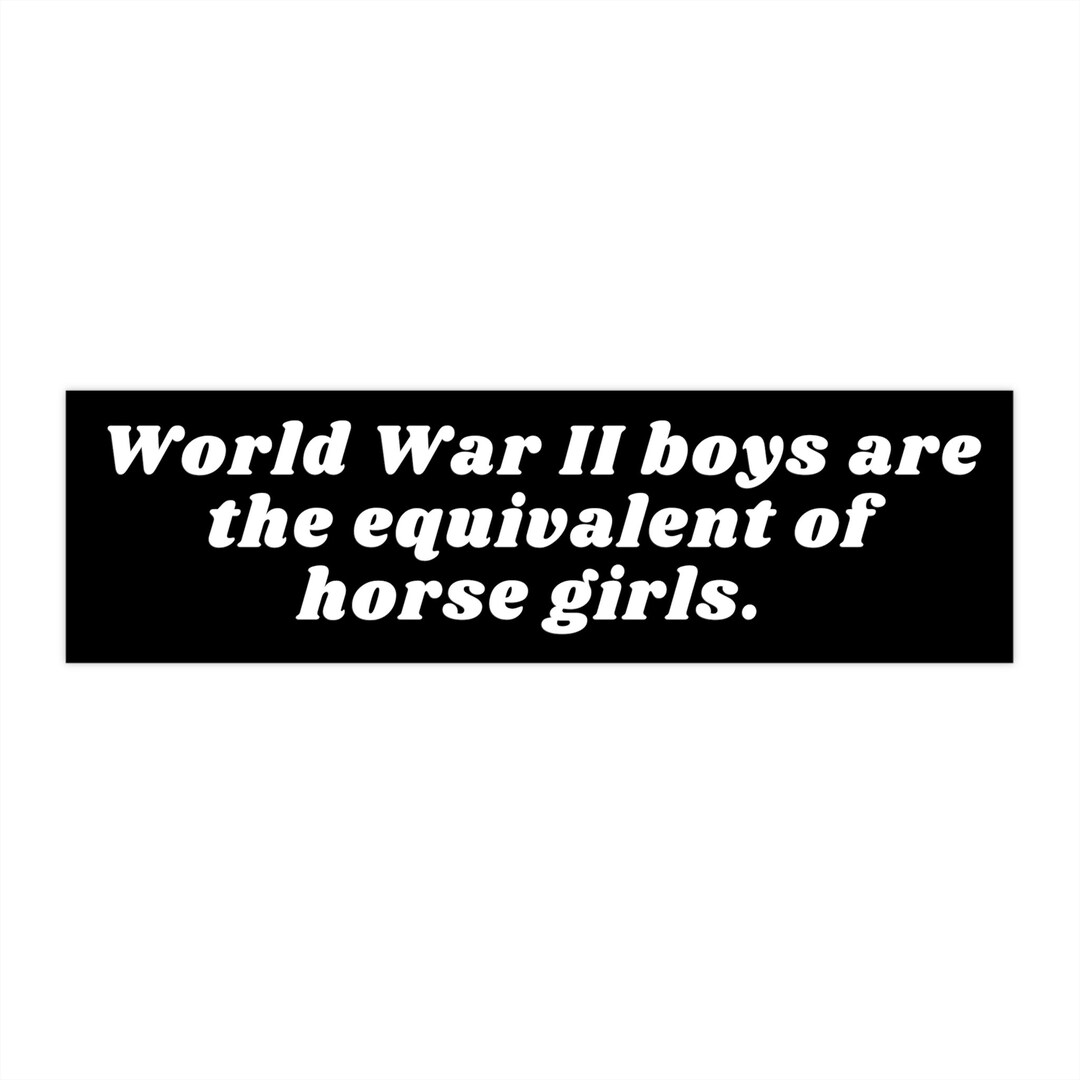 Horse Girl Bumper Sticker Gen Z, Funny Car Sticker Decal, Hit Me Bumper ...
