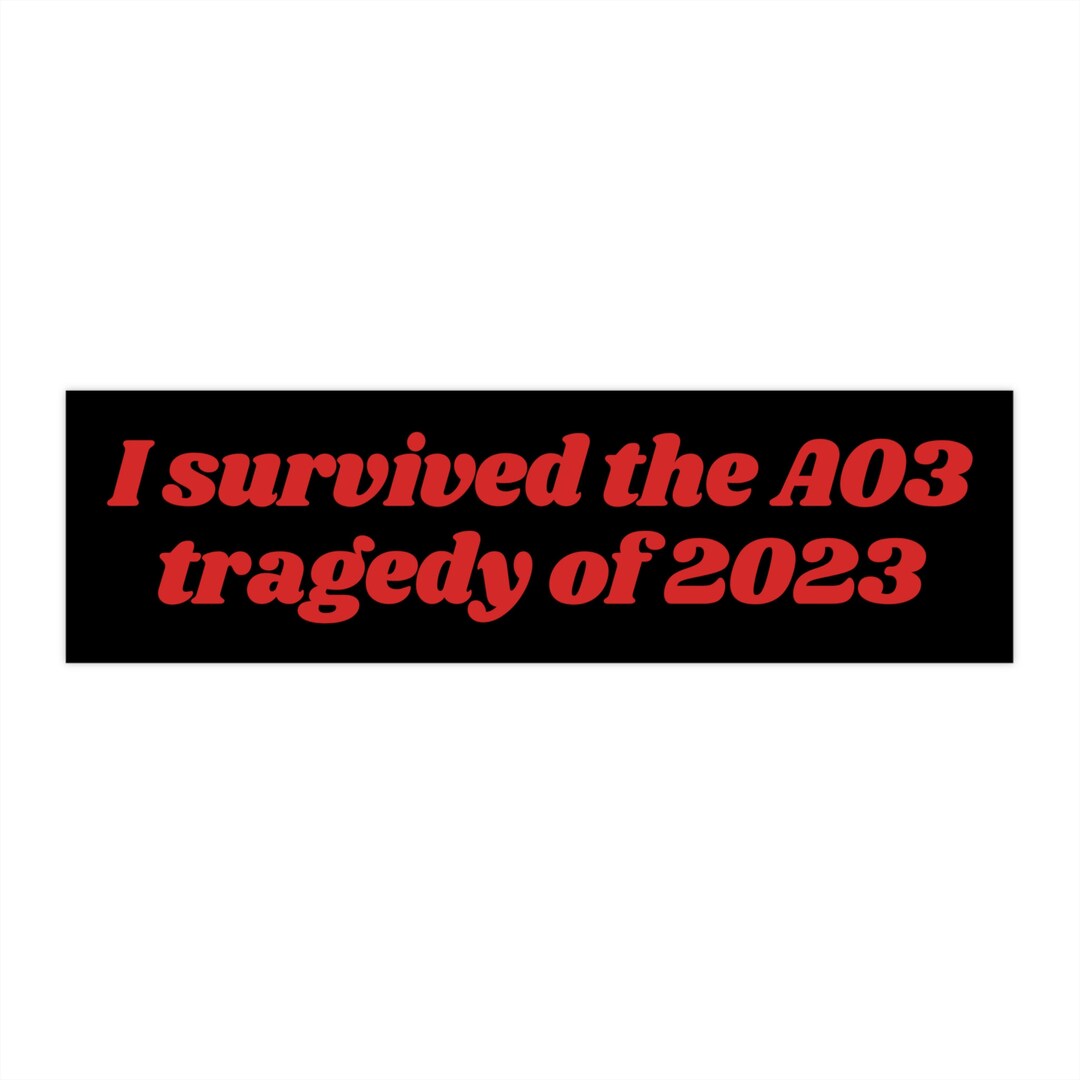 I Survived Bumper Sticker, Fanfiction Sticker - Etsy