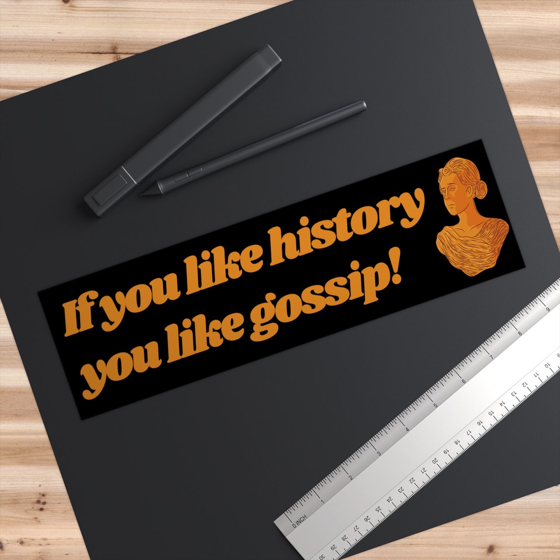 History & Gossip Bumper Sticker, Funny Car Decal - Etsy