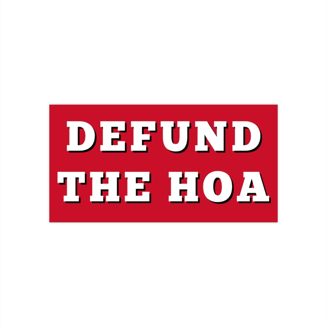 Defund the HOA Funny Bumper Stickers Gen Z, Bestie Let Me Merge, Hot ...