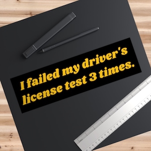 Bad Driver Bumper Sticker Funny, Weird Car Sticker Decals for Window ...