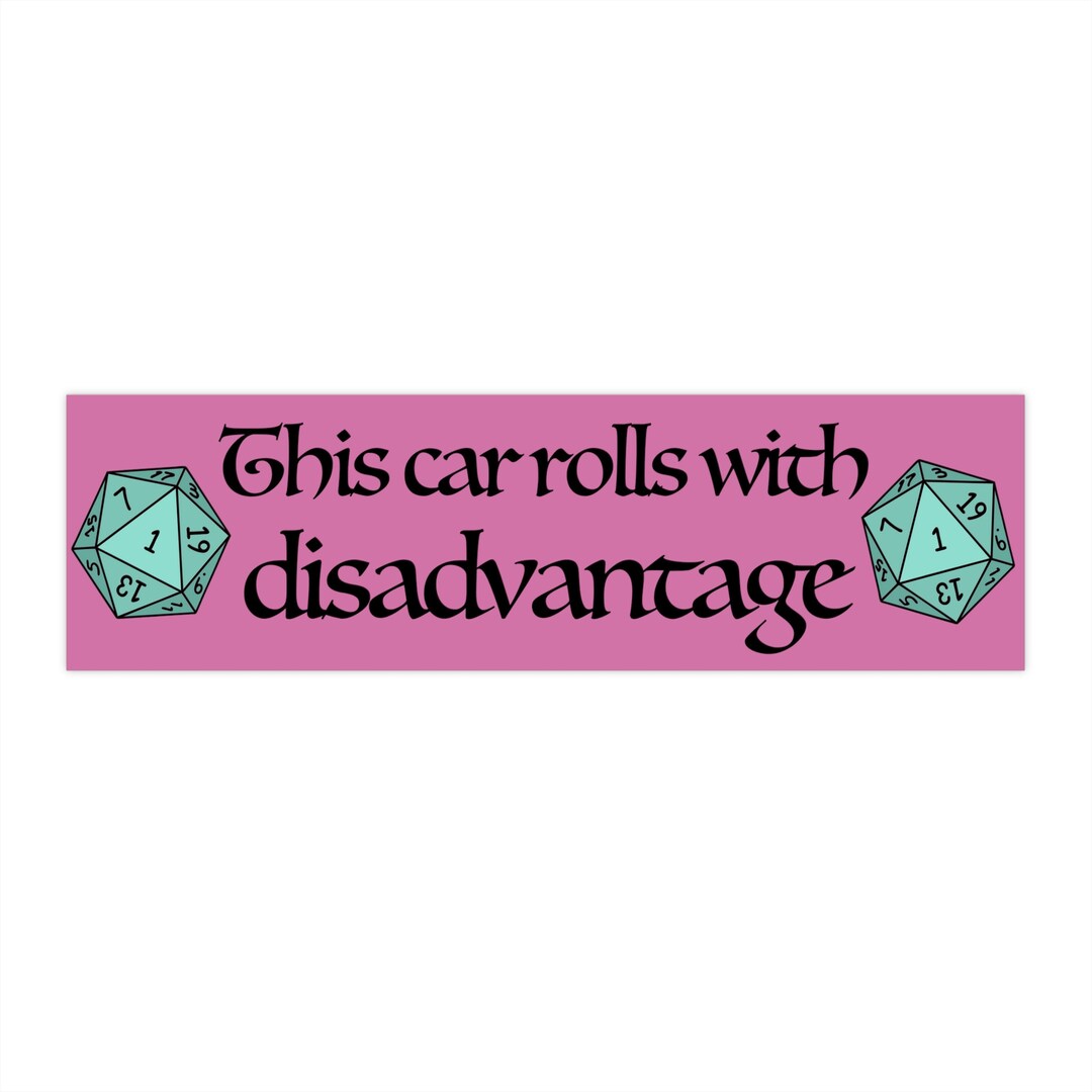 This Car Bumper Sticker Gen Z, D20 Car Decal Funny, Gifts for Dungeon ...